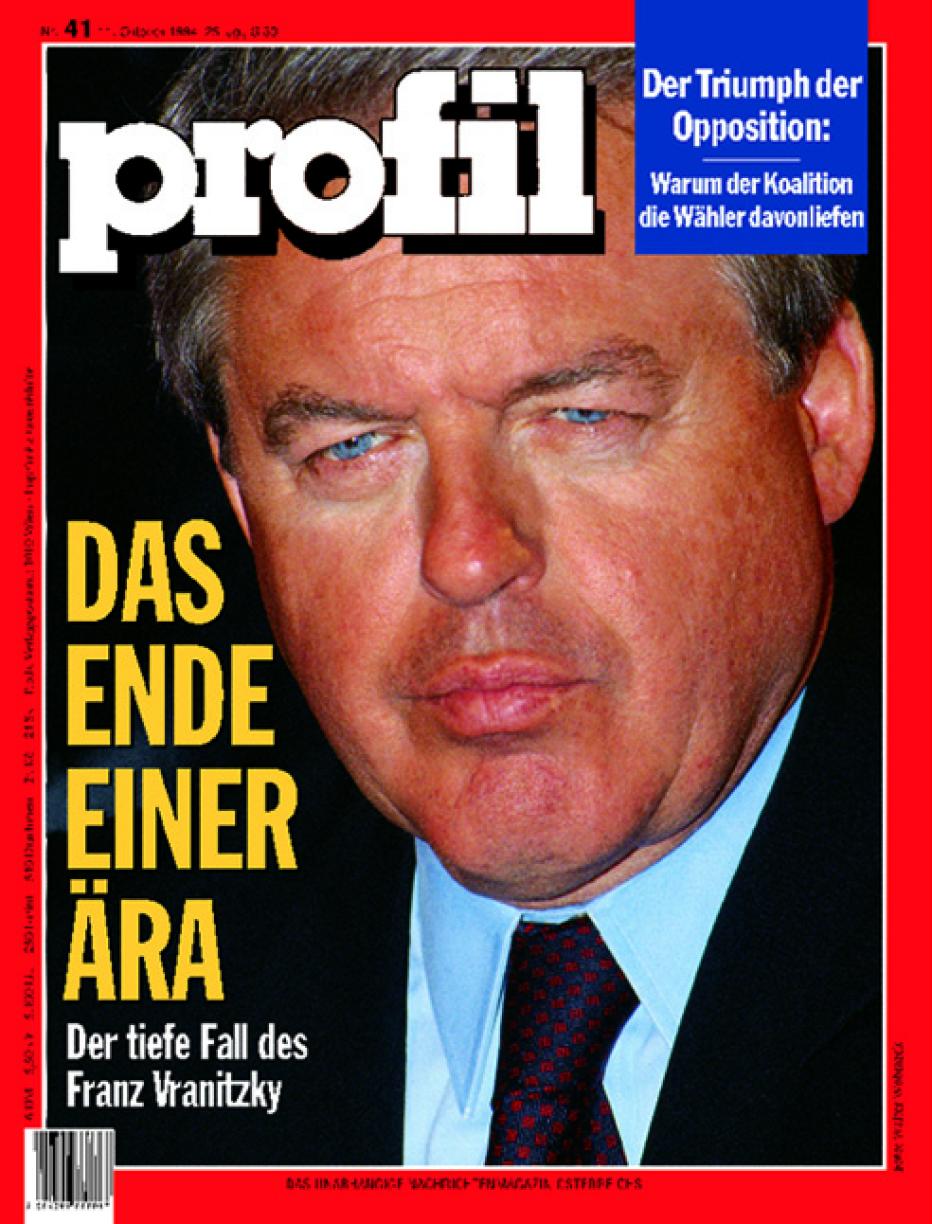 profil vor 25 Jahren: "Der tiefe Fall des Franz Vranitzky"